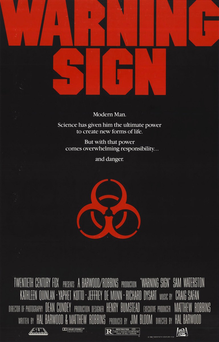 Warning Sign (1985) – BLOOD RED REVIEWS